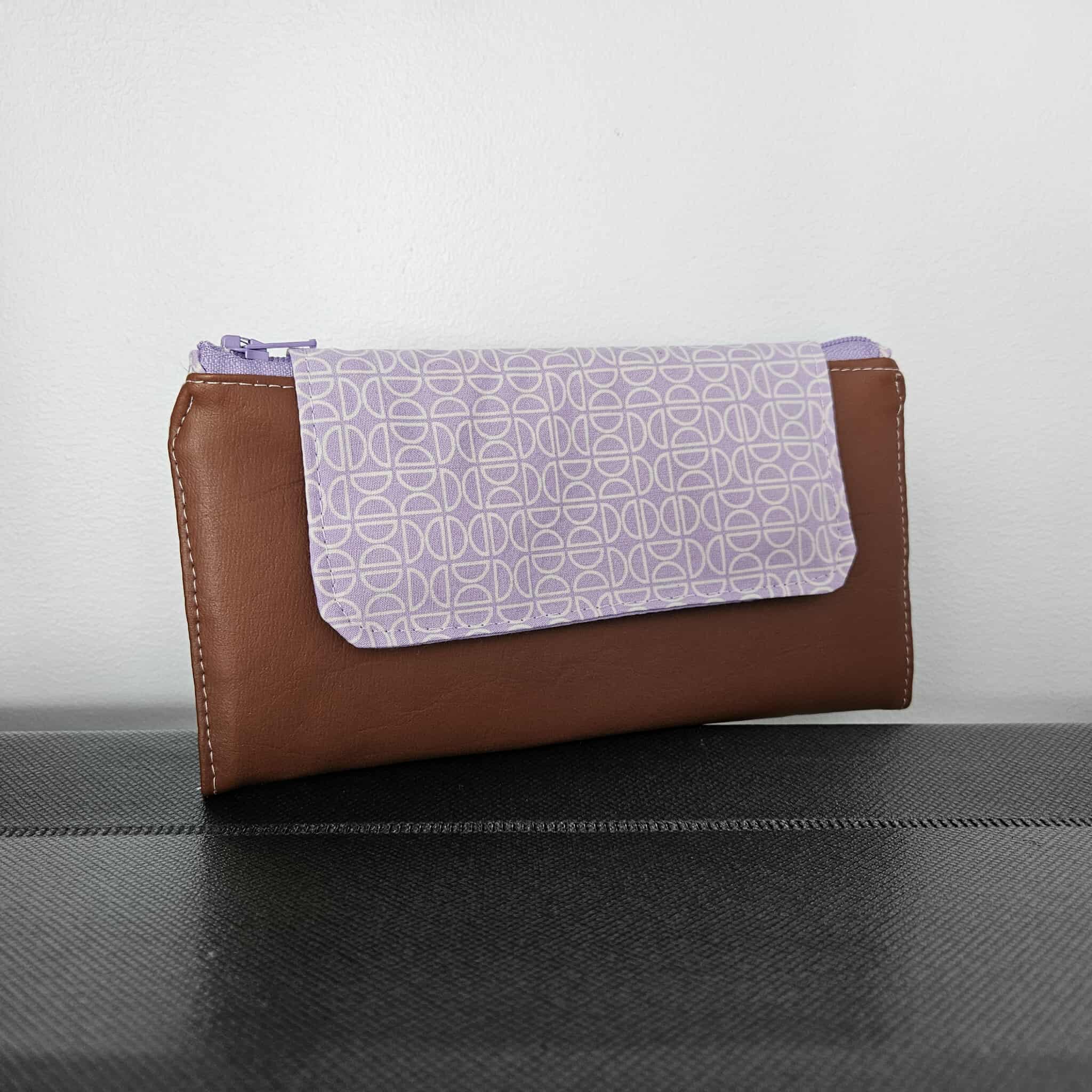 Portefeuille compact 12 espaces - Lila – MademoiZèbre